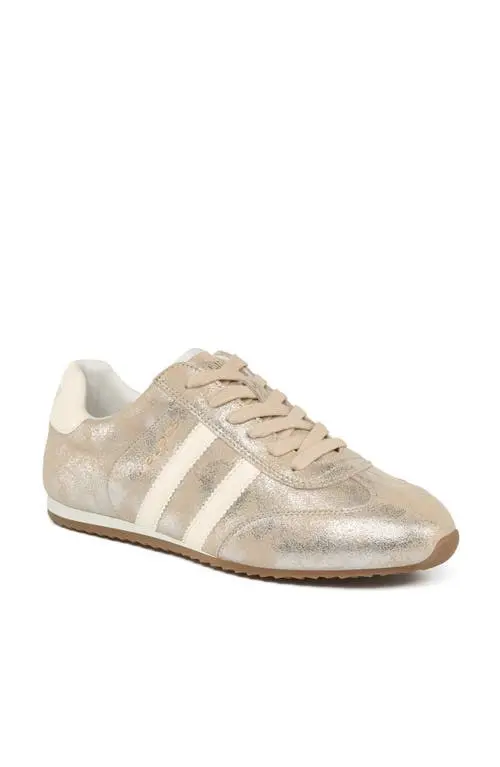J/SLIDES NYC Peggy Sneaker - Light Gold Metallic