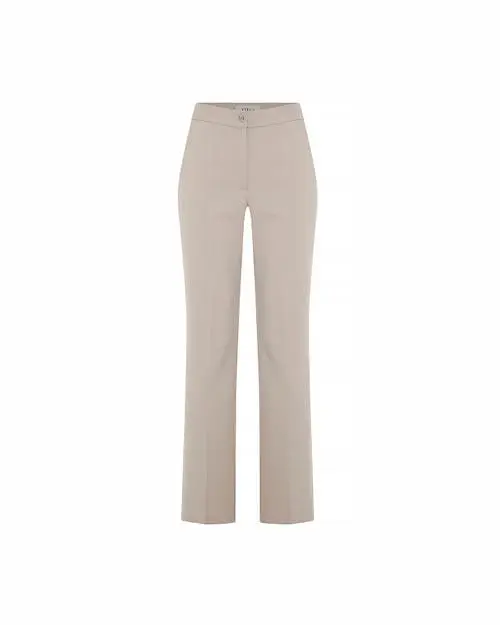 THEO THE LABEL Daphne High-waist Straight Leg Pants - Stone