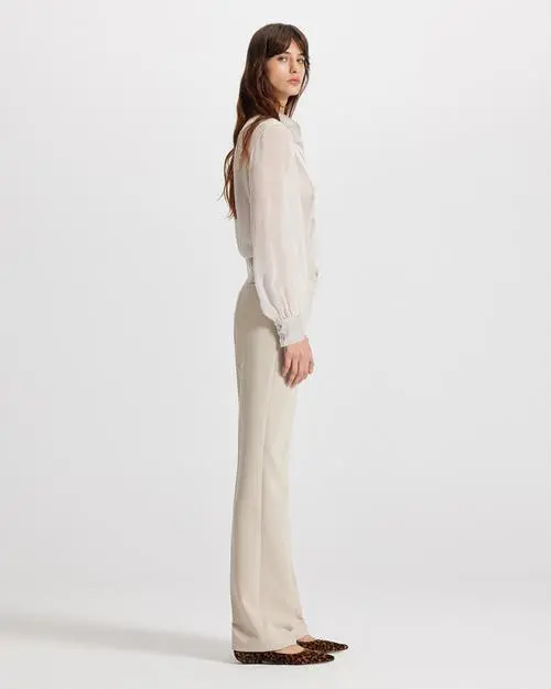 THEO THE LABEL Idalia Plasteron Chiffon Blouse