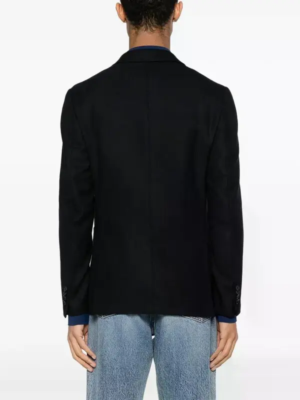 Zegna Single-breasted Wool Blazer - Blue