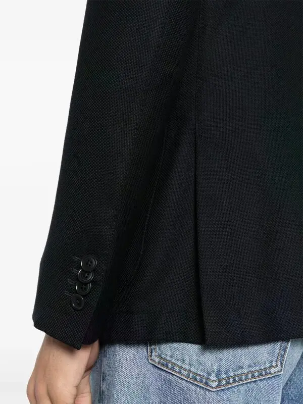 Zegna Single-breasted Wool Blazer - Blue