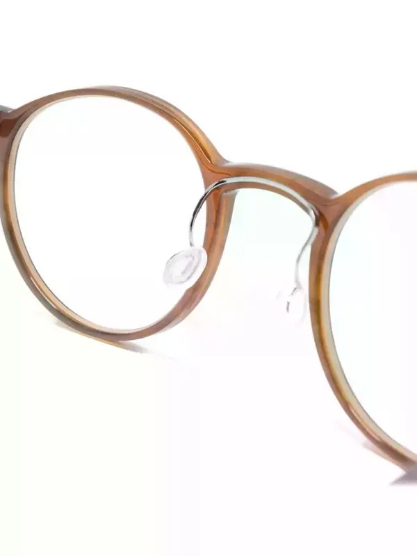 LINDBERG Buffalo Titanium Pantos Eyeglasses - Brown