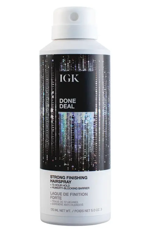 IGK Done Deal Strong Hold Hairspray - No Color