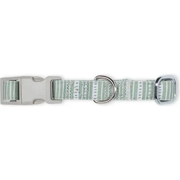 FRINGE STUDIO Block Stripe Dog Collar - Green