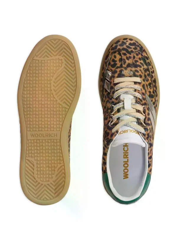 Woolrich Leopard-print Stripe Sneakers