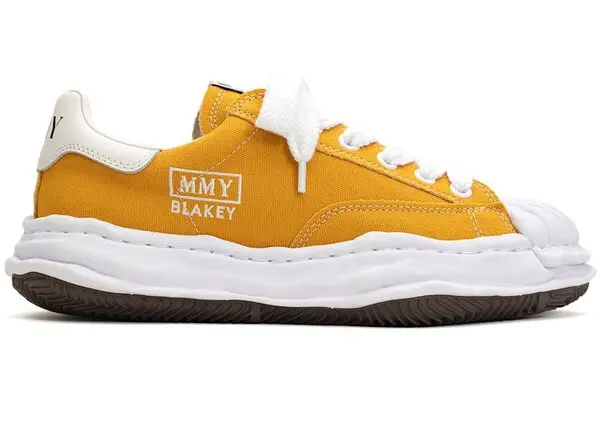 Mihara Yasuhiro Blakey Og Sole Canvas Low Sneakers - Yellow/white