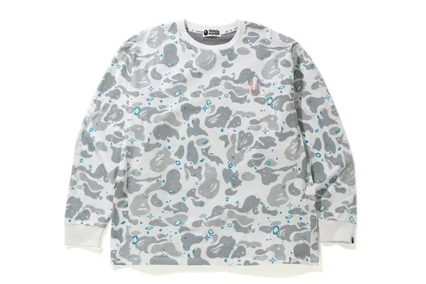 A BATHING APE Relaxed Space Camo Lt Tee Shirt