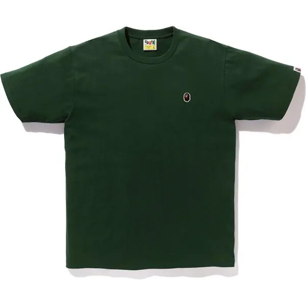 A BATHING APE Ape Head One Point Tee Shirt - Green
