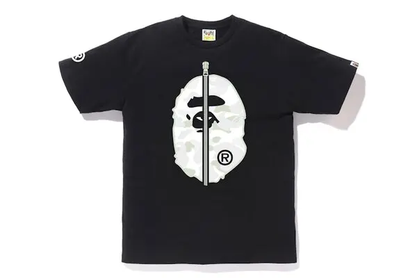 A BATHING APE City Camo 2nd Ape Tee Shirt - Black/white