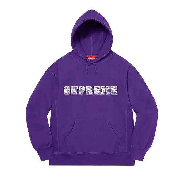 Supreme Lace Hooded Sweatshirt - Purple