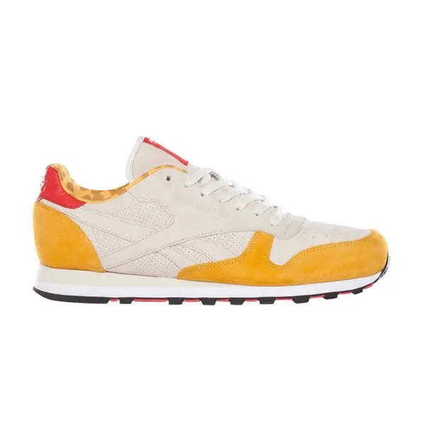 REEBOK Hanon X Classic Leather Lux 'aberdeen Leopards' Sneakers - Cream