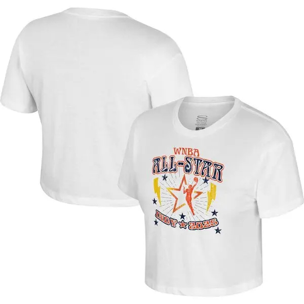STADIUM ESSENTIALS 2025 Wnba All-star Game The Road Cropped T-shirt - White