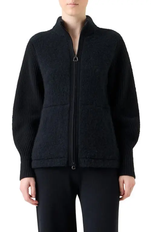 Akris Cashmere Bouclé Sweater Jacket