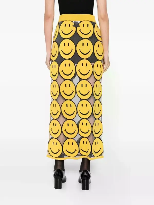 Moschino Smile-print Skirt