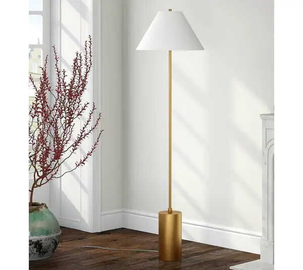 HUDSON&CANAL Somerset Floor Lamp With Empire Sh De - One-color