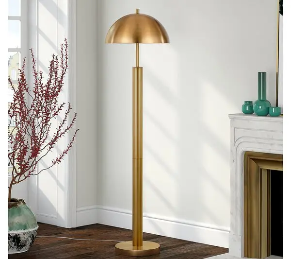 HUDSON&CANAL York Floor Lamp With Metal Shade - One-color
