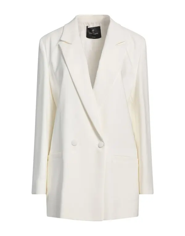 CRISTINAEFFE Crepe Double-breasted Blazer