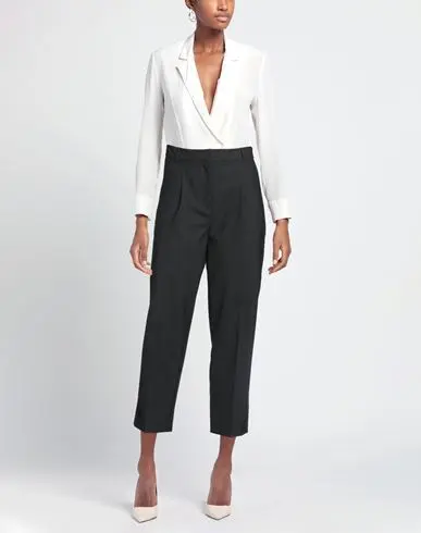 SEMICOUTURE Tapered High Waisted Pants - Black