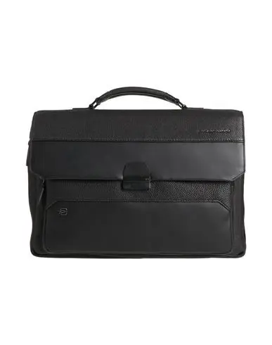 PIQUADRO Handbag In Cow Leather - Black