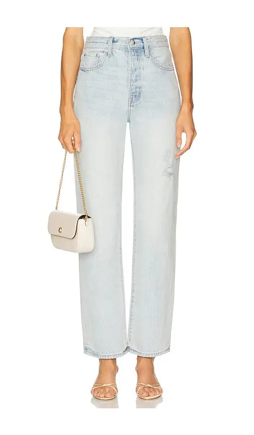 PISTOLA Cassie High Rise Crop Straight Jeans - Blue