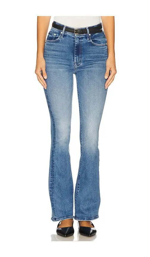 MOTHER High Waisted Weekend Skimp Jeans - Blue