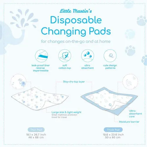 LITTLE MARTIN'S Disposable Changing Pads 30-count