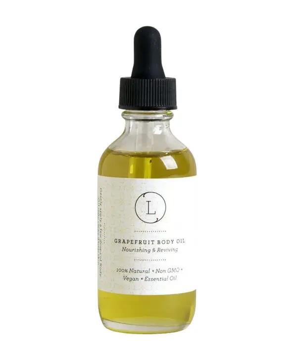 LIZUSH Moisturizing Grapefruit Body Oil - Clear