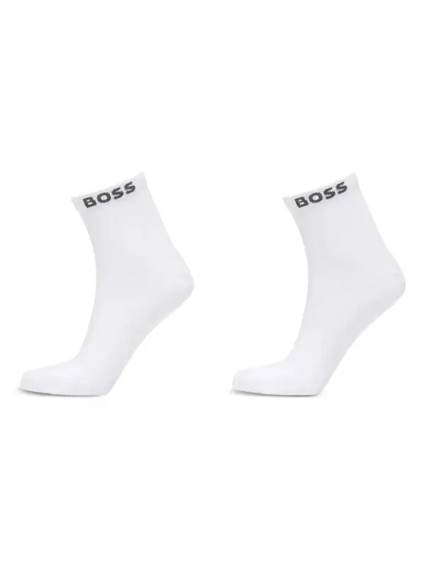 Hugo Boss Logo-detail Ankle Socks - White