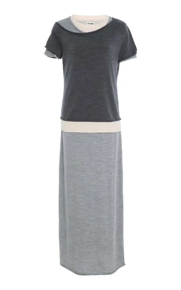 Staud Lyric Layered Maxi Dress