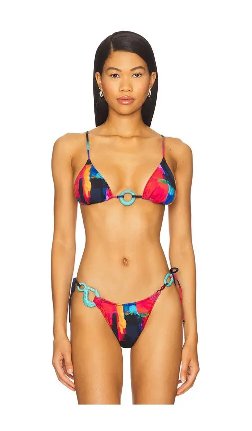 Yllw Sade Charm Bikini Top - Kaleidoscope