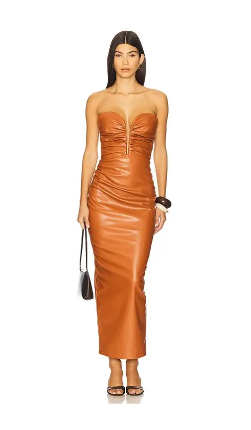 Nookie Evoke Maxi Dress In Brown - 15% Off