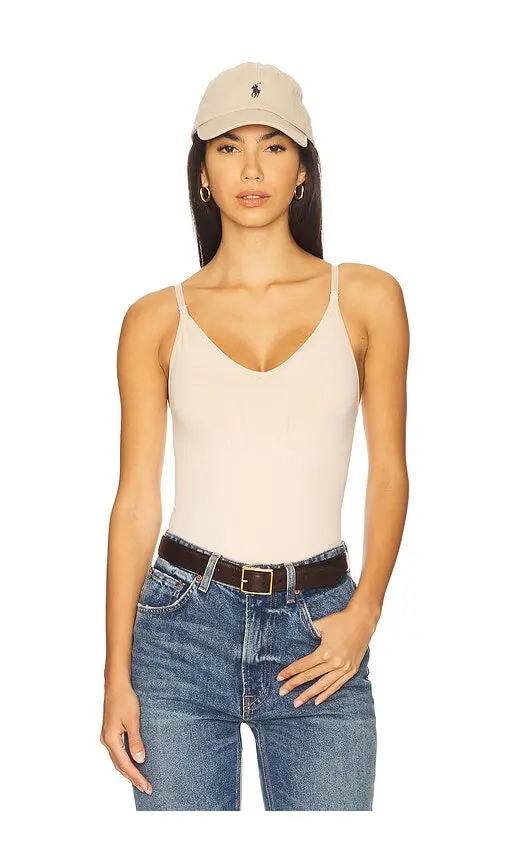 Spanx Sculpt Thong Bodysuit - Soft Nude