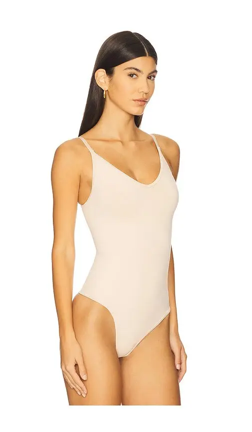 Spanx Sculpt Thong Bodysuit - Soft Nude