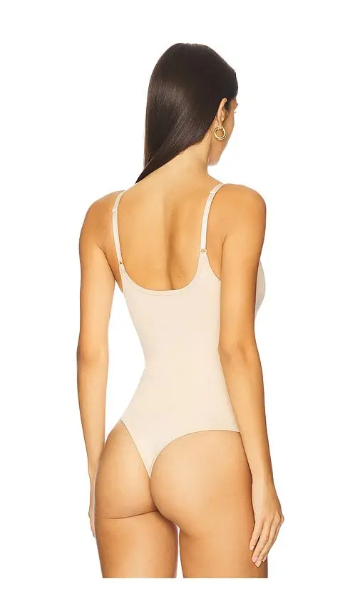 Spanx Sculpt Thong Bodysuit - Soft Nude