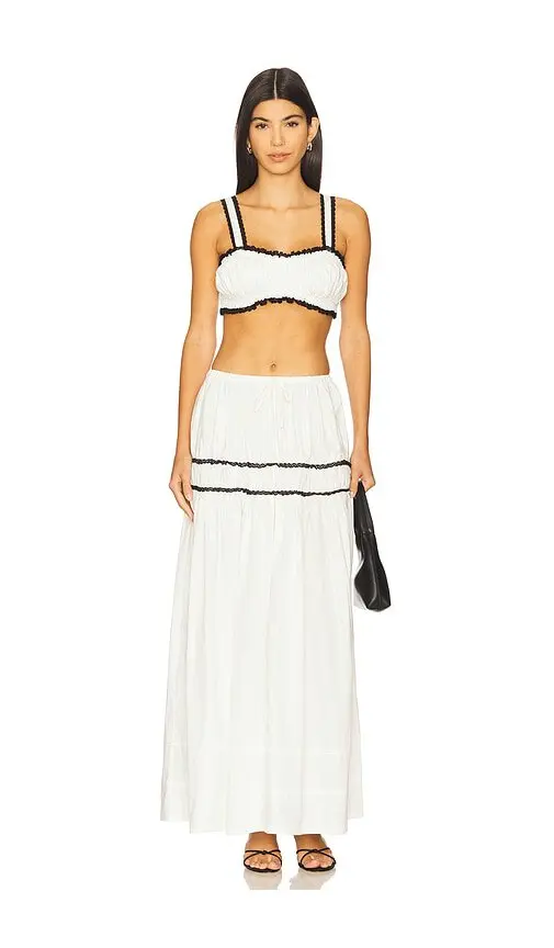 WeWoreWhat Ruched Crop Top