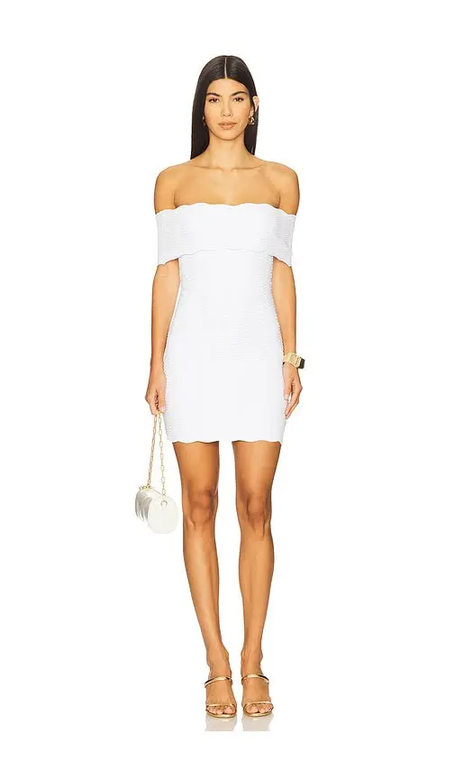 retrofte Women's Laighton Knit Dress - White - Mini dresses
