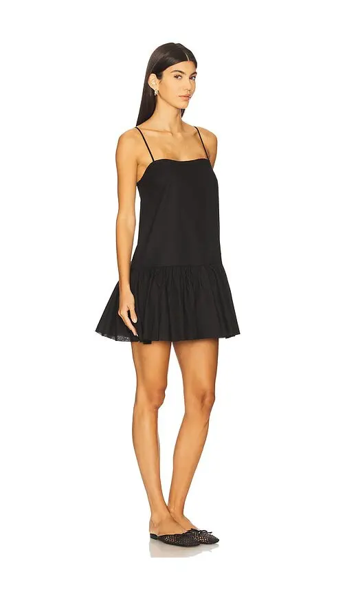 SEROYA Krista Linen Mini Dress - Black