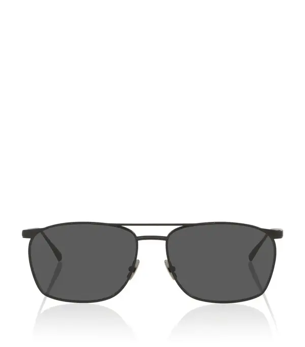 Saint Laurent Metal Pilot Sunglasses - Black