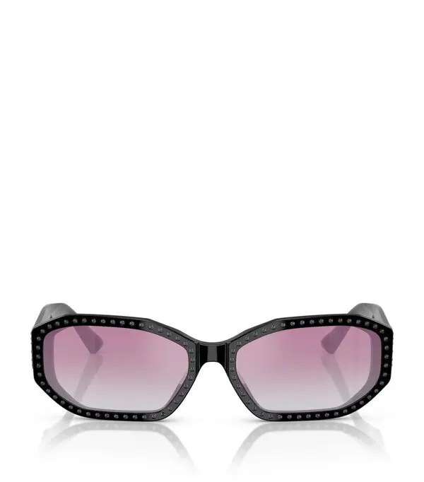 JIMMY CHOO Acetate Jc5021bu Sunglasses - Black