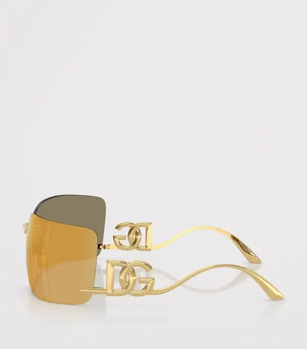 Dolce & Gabbana Metal Sunglasses - Gold