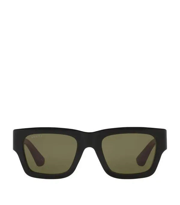 Gucci Rectangular Sunglasses - Black