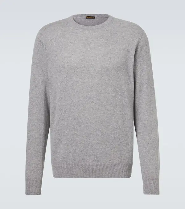 Rubinacci Cashmere Crewneck Sweater - Grey