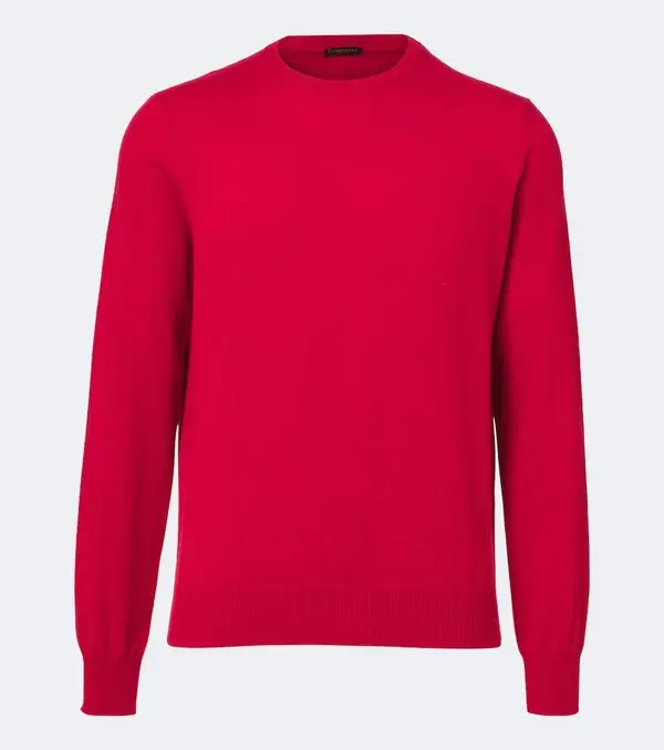 Rubinacci Cashmere Crewneck Sweater - Red