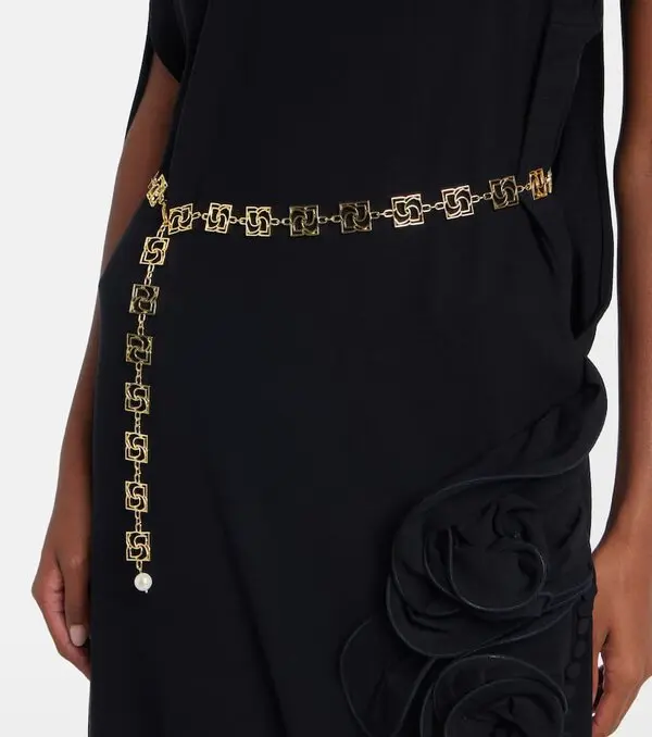 Magda Butrym Faux Pearl Chain Belt