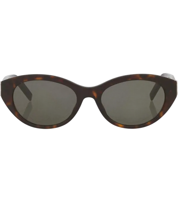 Saint Laurent Acetate Round Sunglasses - Brown