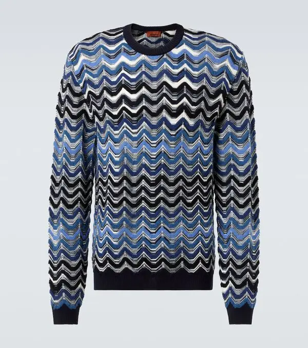 Missoni Zigzag Wool Crewneck Sweater