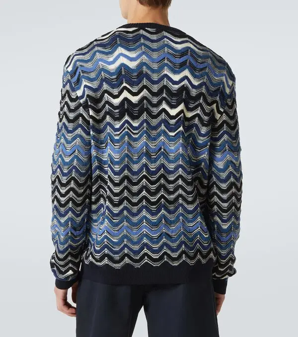 Missoni Zigzag Wool Crewneck Sweater