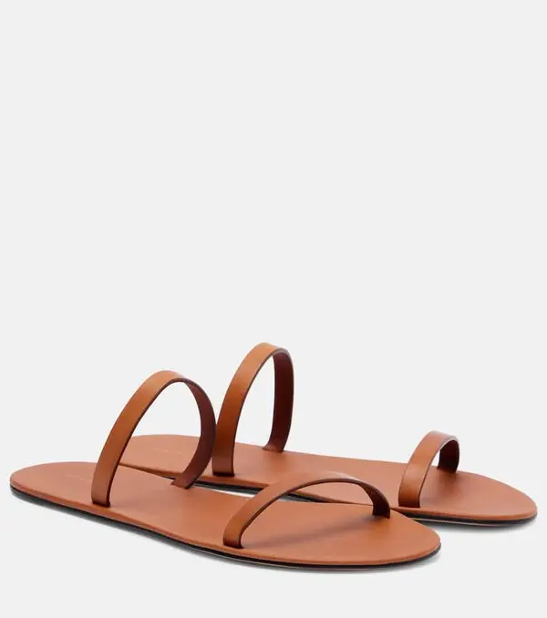 THE ROW Helena Leather Sandals