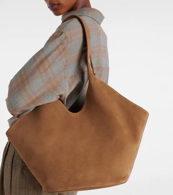 AESTHER EKME Phantom Large Suede Tote Bag - Beige