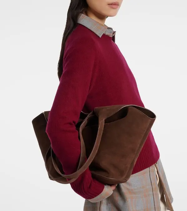 AESTHER EKME Phantom Large Suede Tote Bag - Brown